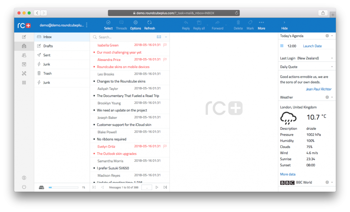 Major Upgrade to RC 1.4 for All RC+ Skins & Plugins | Roundcube Plugins, Themes & Skins